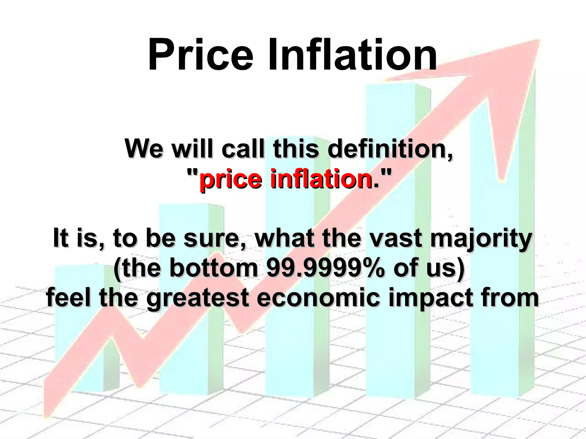 What Is Inflation? | Price Inflation Versus Printing Money Inflation | PPT