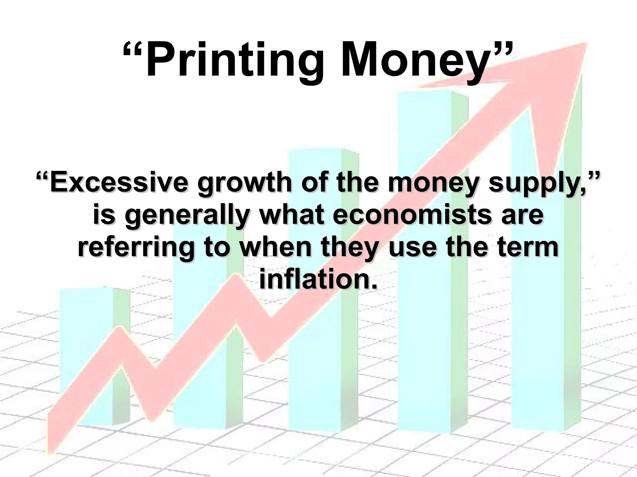 What Is Inflation? | Price Inflation Versus Printing Money Inflation | PPT