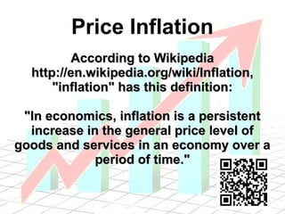 What Is Inflation? | Price Inflation Versus Printing Money Inflation | PPT