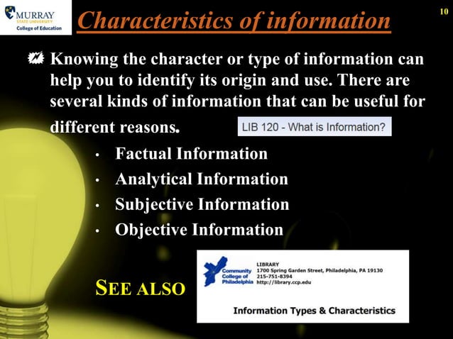 What is information: And what do we do about it? | PPT