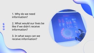 Introduction to Information: Its Sources, Uses, and Importance in ...