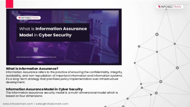 What is Information Assurance Model in Cyber Security.pptx | IT and ...