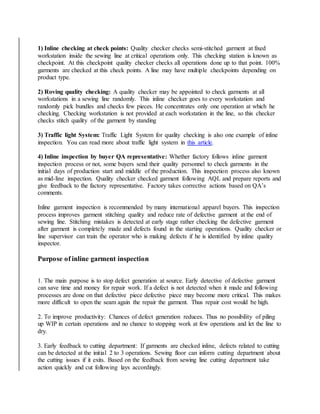 Inspection in garment industry | DOCX