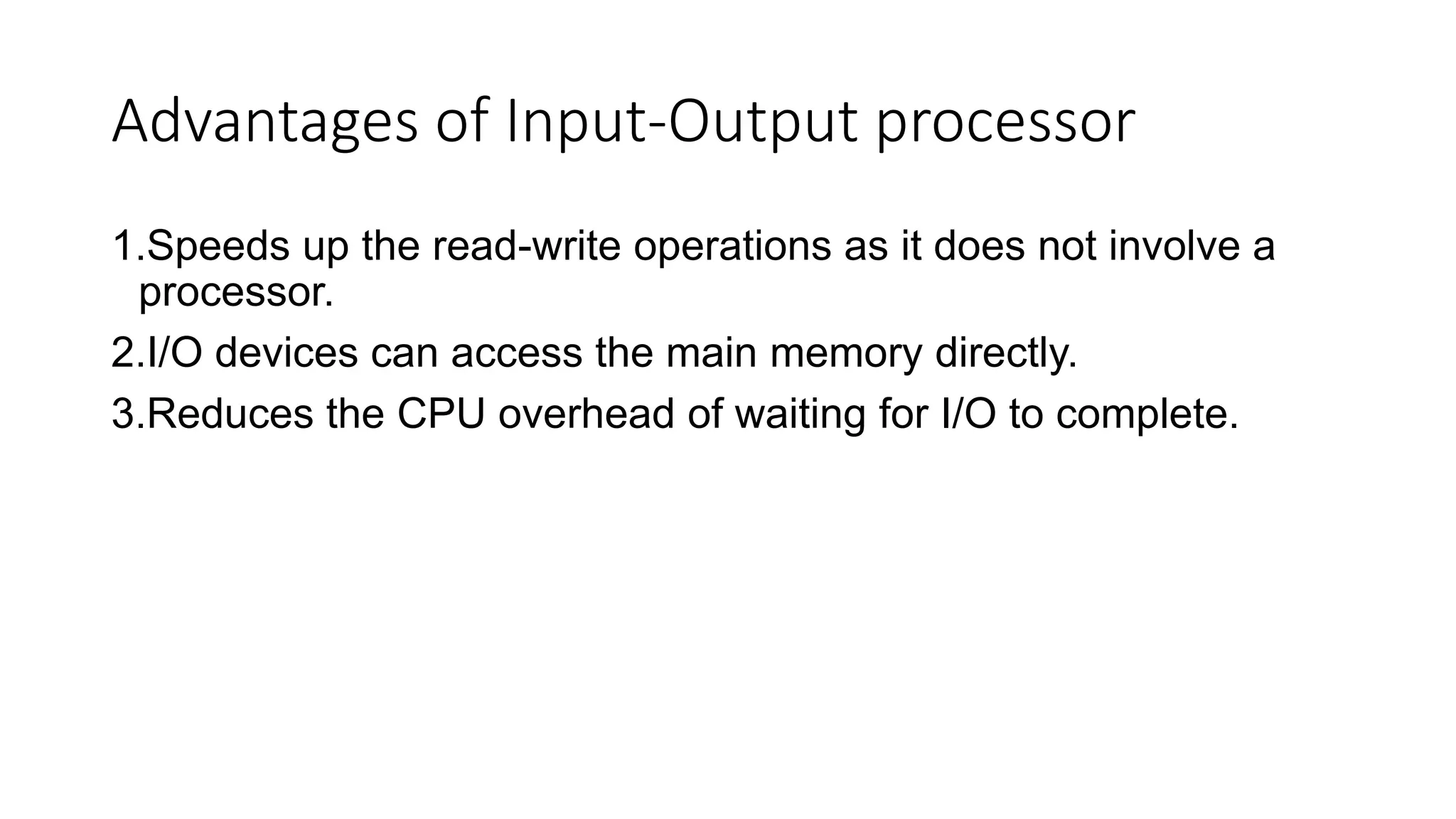 What is Input output processor by hdl and coa.pptx