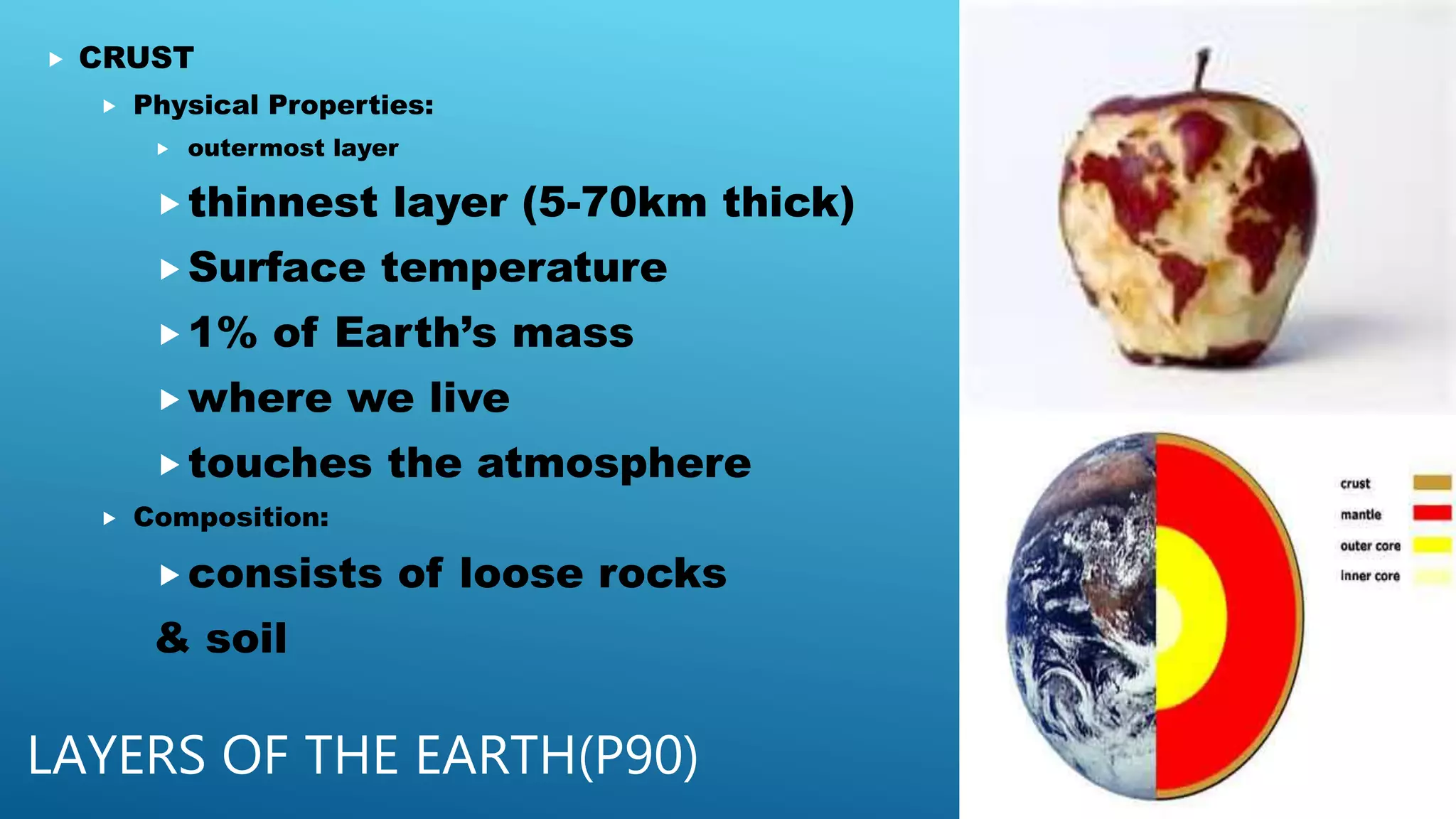 Layers of the Earth - Earth and Life Science | PPTX