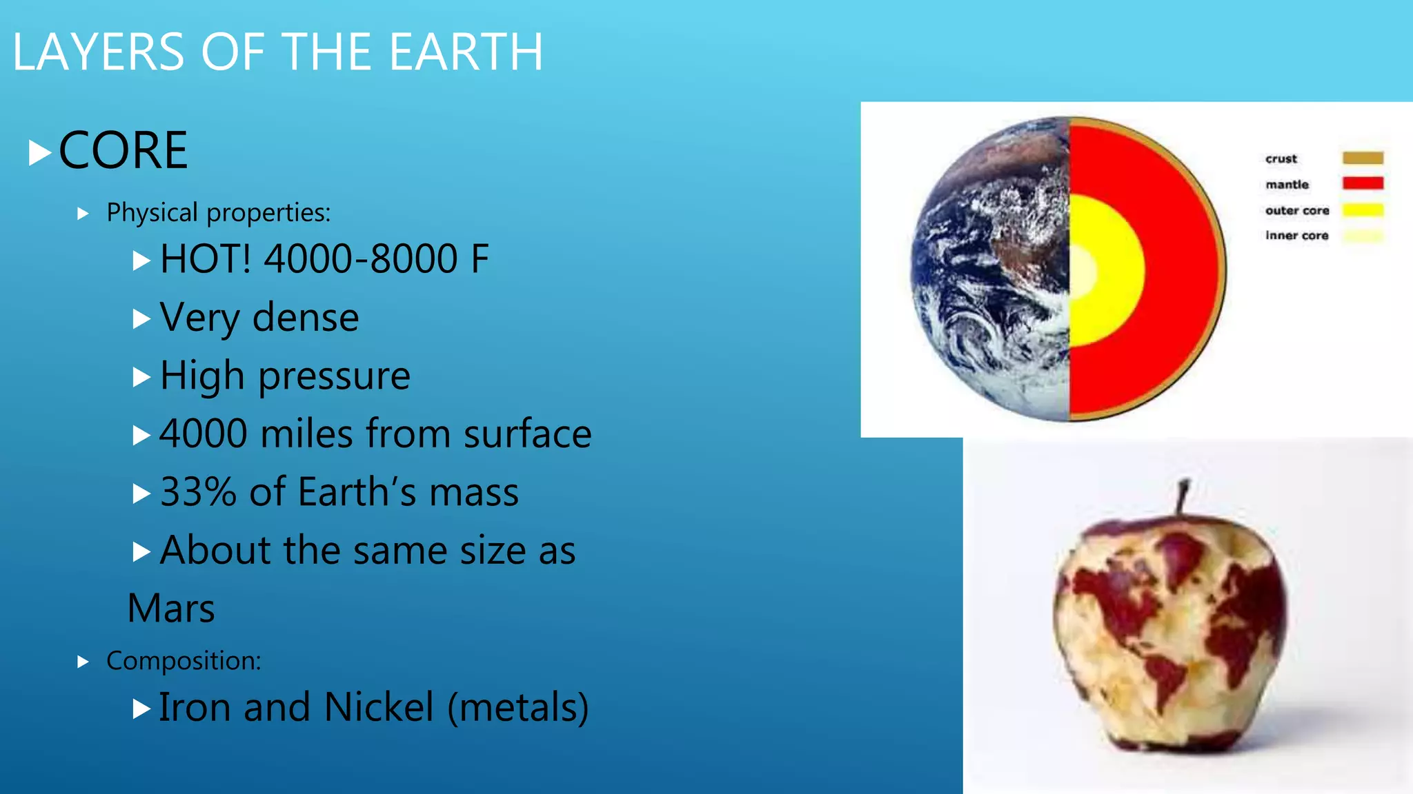 Layers of the Earth - Earth and Life Science | PPTX