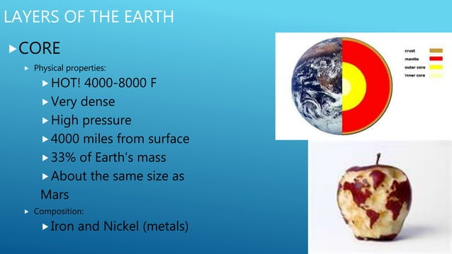 Layers of the Earth - Earth and Life Science | PPTX | Geology | Science