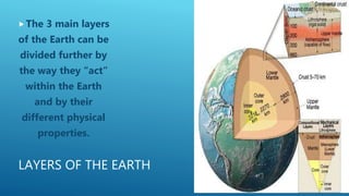 Layers of the Earth - Earth and Life Science | PPTX