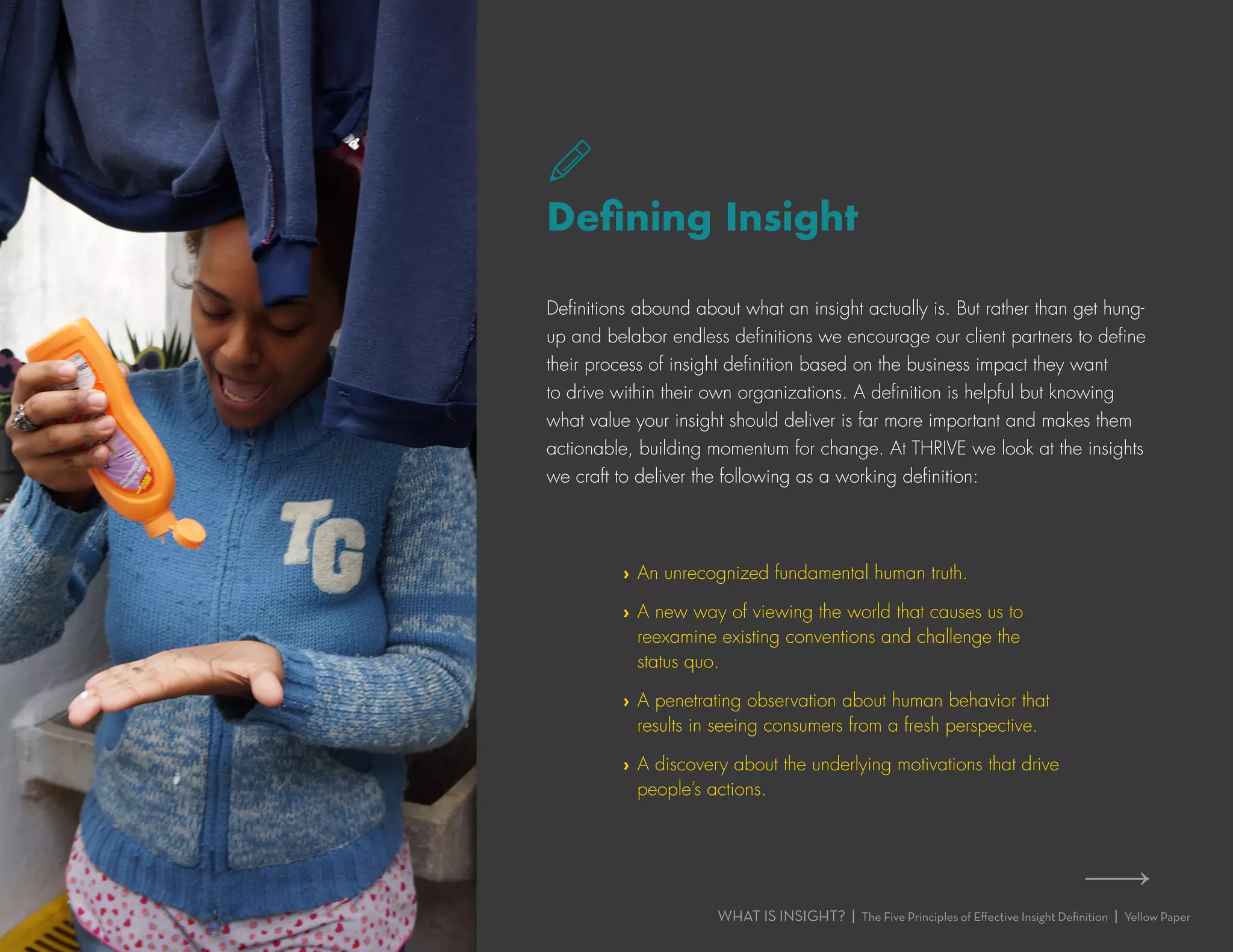 What Is Insight? The Five Principles of Effective Insight Definition | PDF
