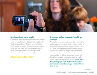 What Is Insight? The Five Principles of Effective Insight Definition | PDF