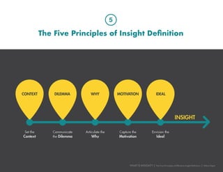 What Is Insight? The Five Principles of Effective Insight Definition | PDF