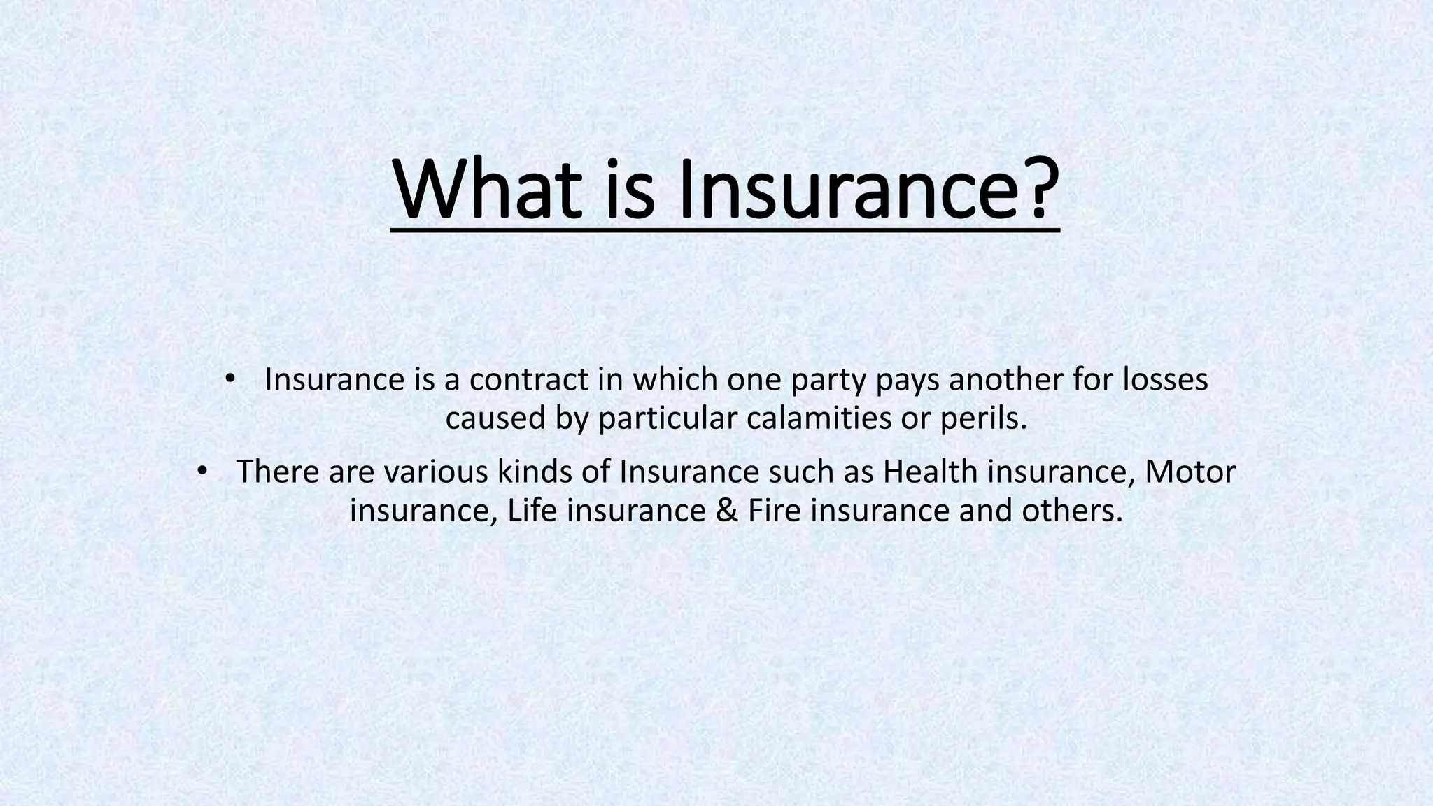 INSURANCE CLAIM | PPTX