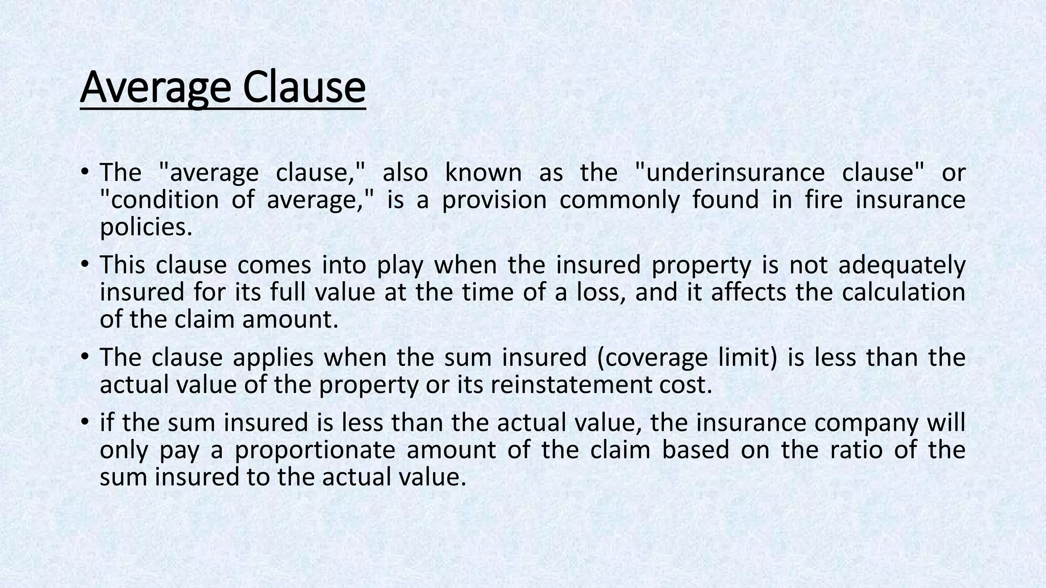 INSURANCE CLAIM | PPTX