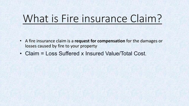 INSURANCE CLAIM | PPTX | Home Insurance | Insurance