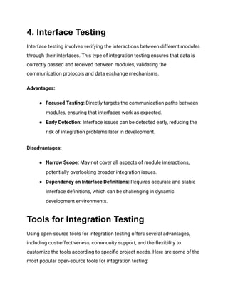 What Is Integration Testing? Types, Tools, Best Practices, and More | PDF