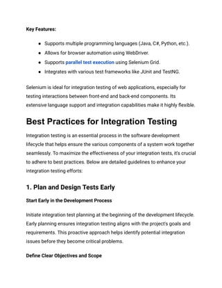 What Is Integration Testing? Types, Tools, Best Practices, and More | PDF