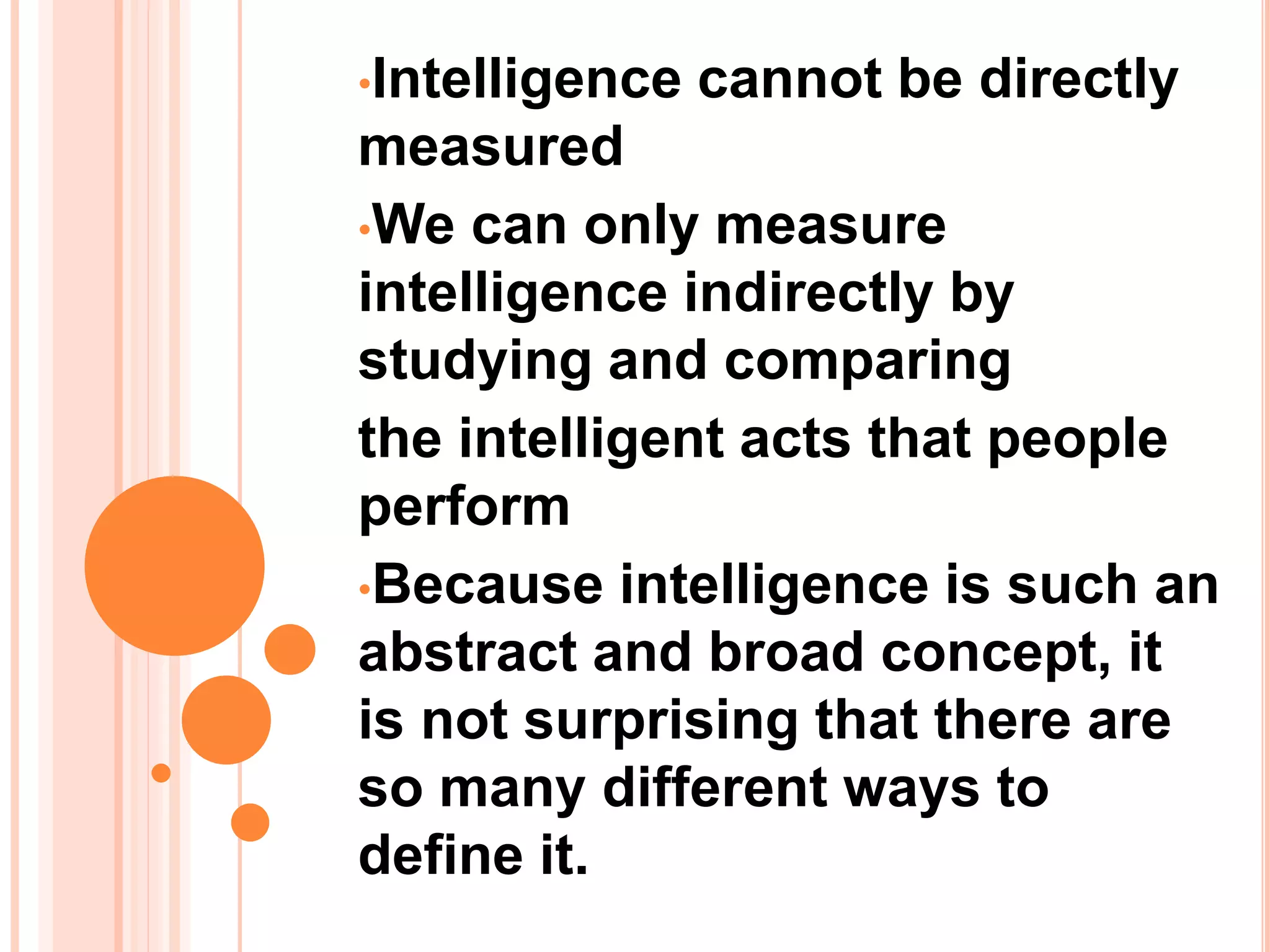 What is intelligence | PPTX