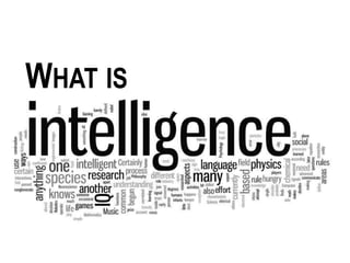 What is intelligence | PPTX