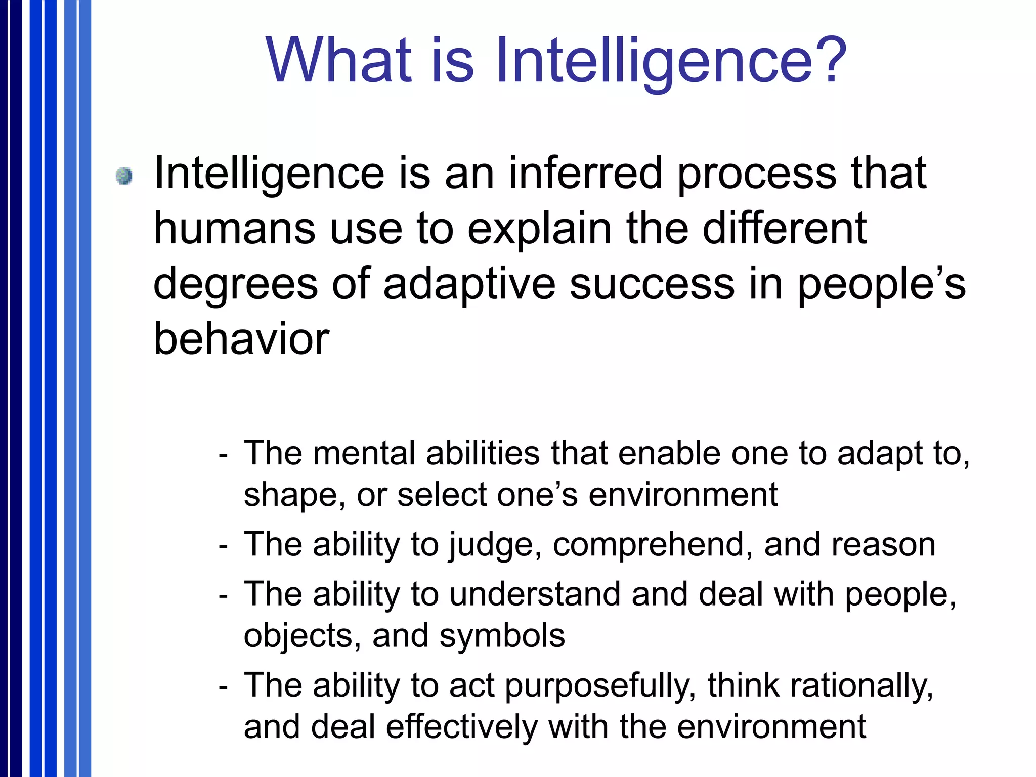 What is intelligence | PPT