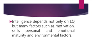 What is intelligence | PPT