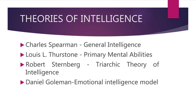 What is intelligence | PPT