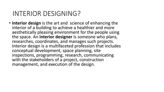 Elements of interior designing | PPTX