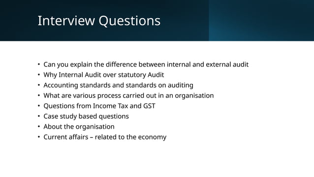 What is Internal Audit how to perform internal | PPT