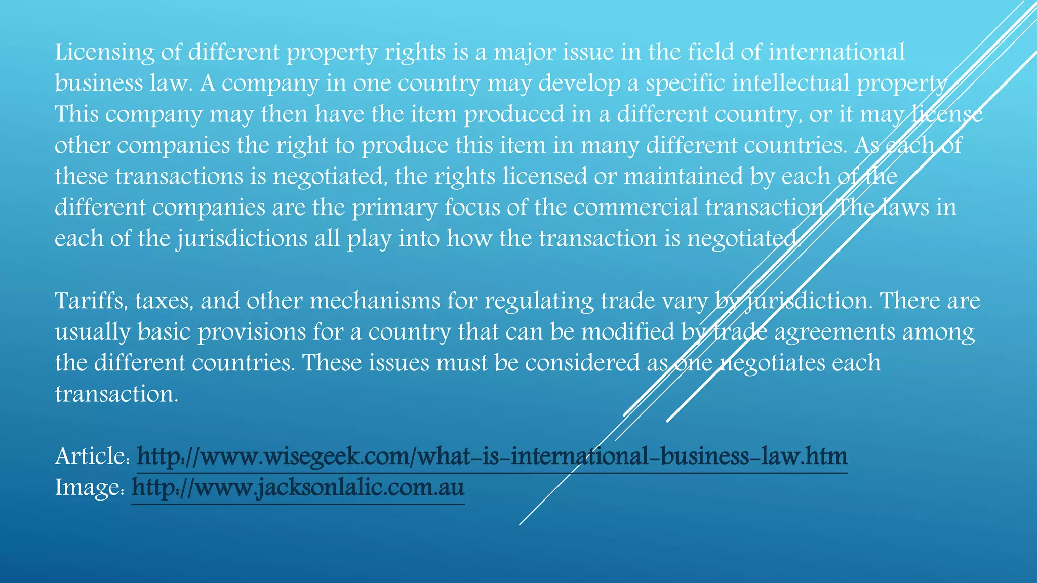What Is International Business Law? | PPTX
