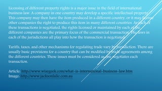 What Is International Business Law? | PPTX