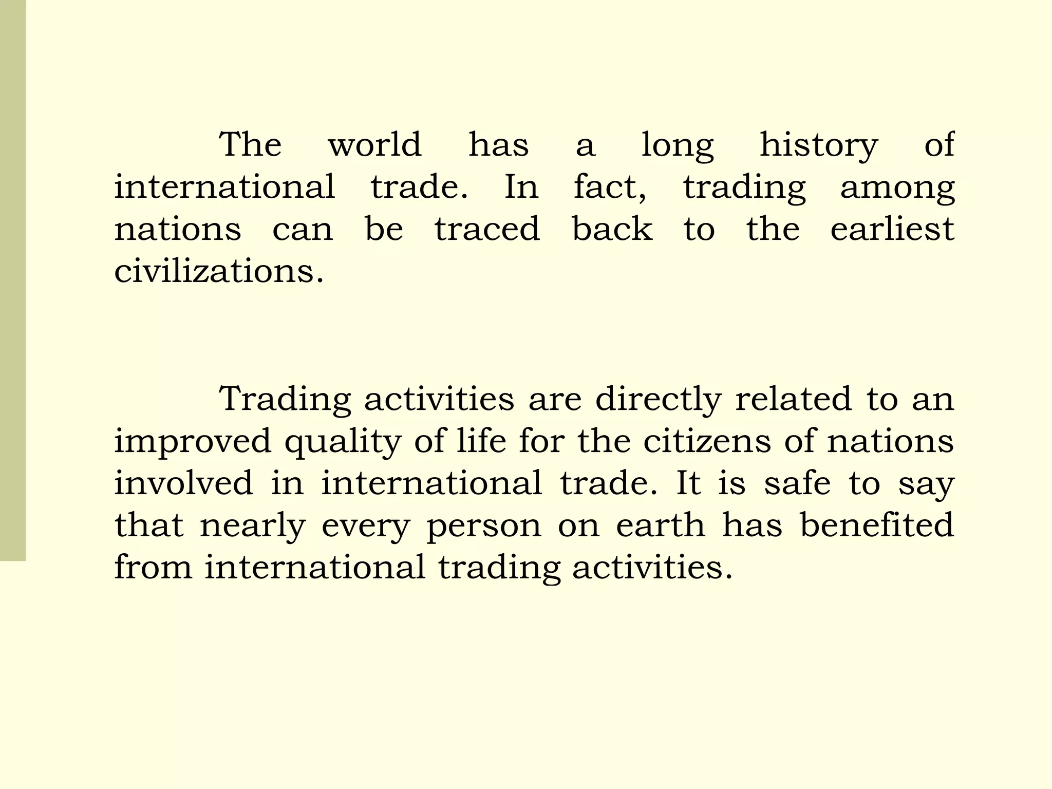 What is international trade les 1 | PPT