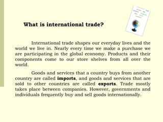 What is international trade les 1 | PPT
