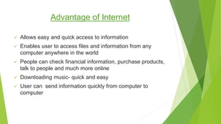 What is internet | PPTX