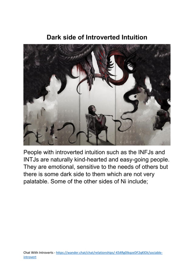 What is introverted intuition, dark side and benefits of introverted ...