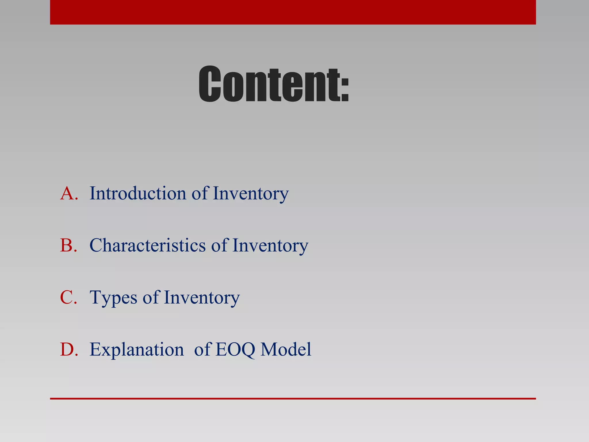 What is inventory | PPT | Logistics | Business