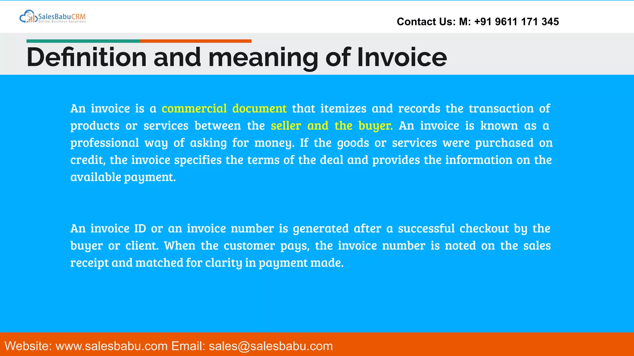 What is invoice definition, meaning and more.. | PDF