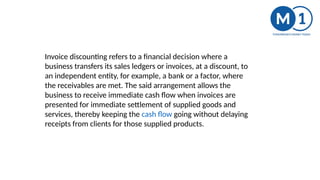 What is Invoice Discounting How it Works, Meaning & Advantages.pptx