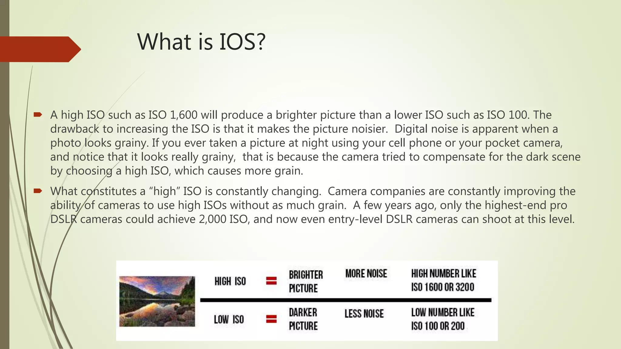 What is ios, shutter speed and aperture photography | PPTX