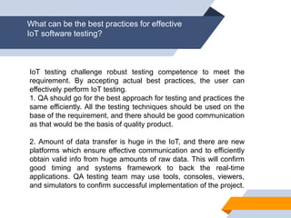 What Is IoT, IoT Testing And What Are Its Challenges | BugRaptors | PPT