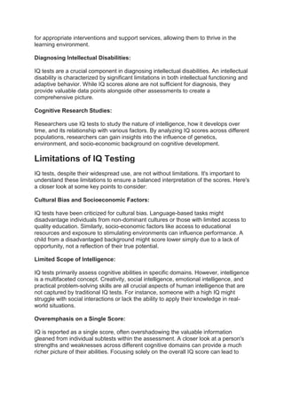 What is an IQ testing | IQ Score | IQ Level | PDF