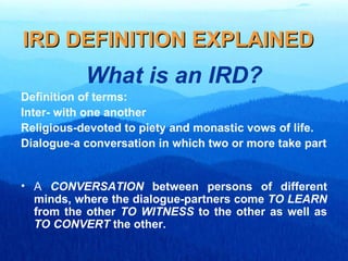 Inter Religious Dialogue | PPT