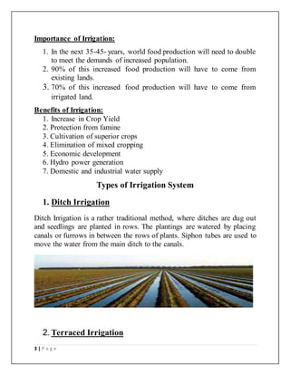 What is irrigation | DOCX