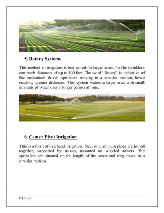 What is irrigation | DOCX