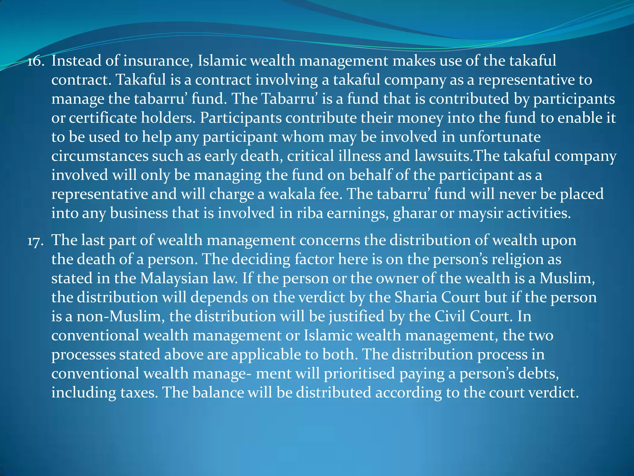 What is islamic wealth management | PPTX