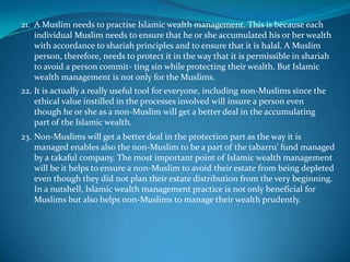 What is islamic wealth management | PPTX