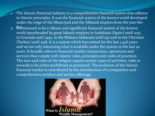 What is islamic wealth management | PPTX