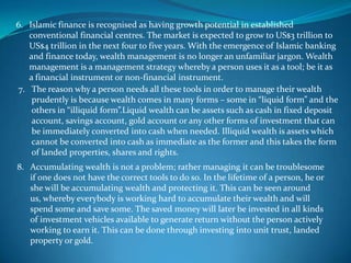 What is islamic wealth management | PPTX