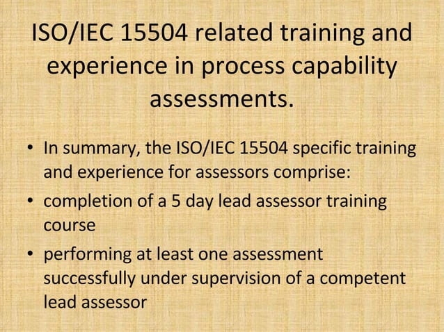 ISO/IEC 15504 | PPT
