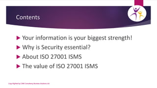 What is iso 27001 isms | PPTX