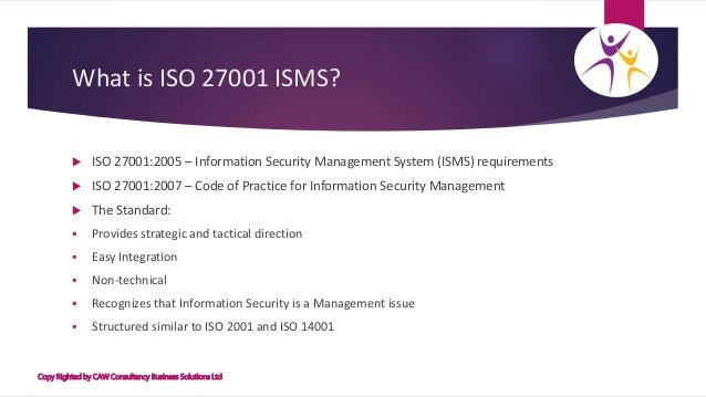 What is iso 27001 isms