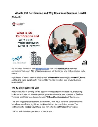 What Is ISO Certification and Why Does Your Business Need It.pdf